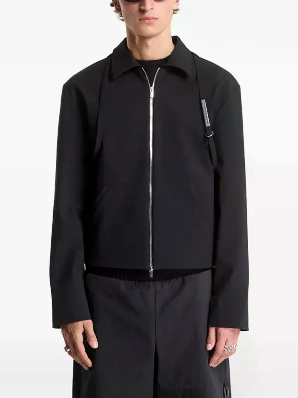 HELIOT EMIL Strap Detail Zip-up Jacket
