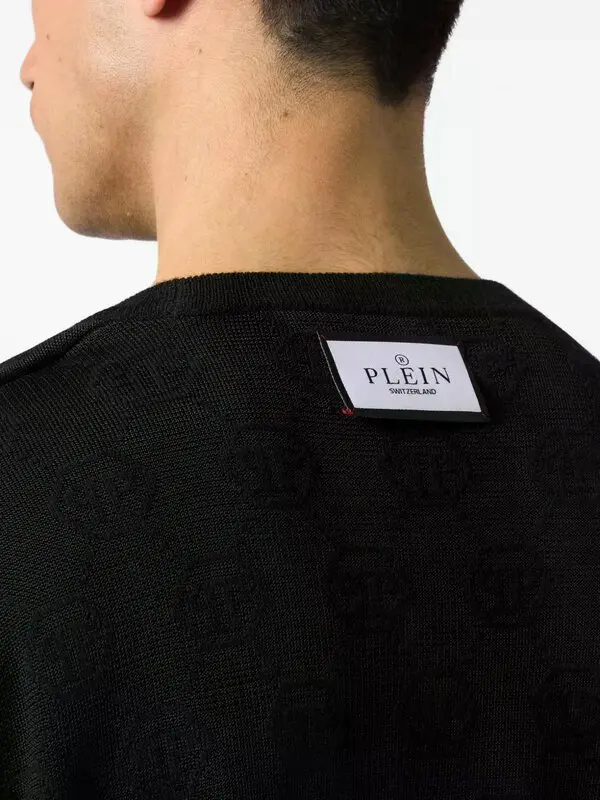Philipp Plein Monogram Knit Sweater
