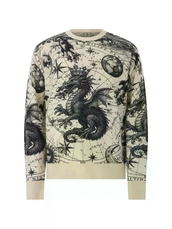 Philipp Plein Graphic Print Sweater