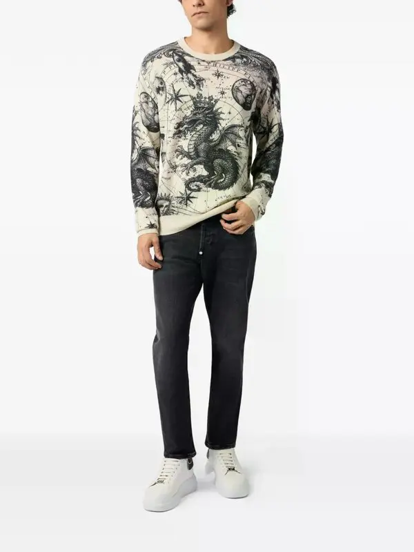 Philipp Plein Graphic Print Sweater