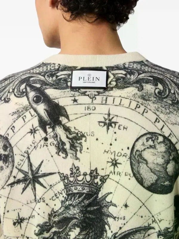 Philipp Plein Graphic Print Sweater