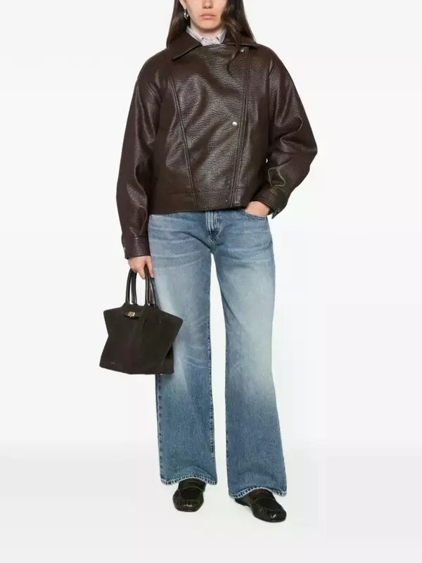 ICON DENIM LOS ANGELES Faded Wide-leg Jeans