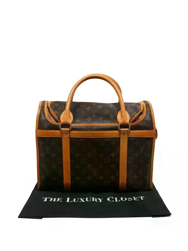 LOUIS VUITTON Monogram Canvas Dog Carrier Bag