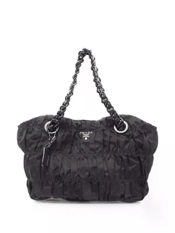 Prada 2010s Gathered Tote Bag