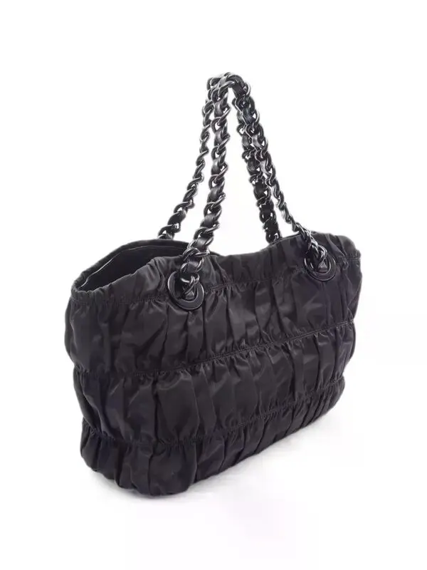 Prada 2010s Gathered Tote Bag