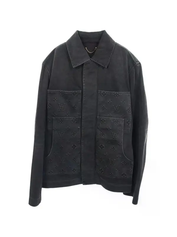 LOUIS VUITTON 2010s Monogram-embossed Jacket