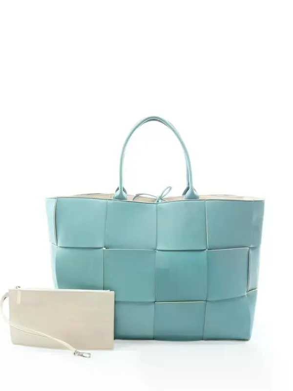 Bottega Veneta 2010s Arco Intrecciato Tote Bag - Blue