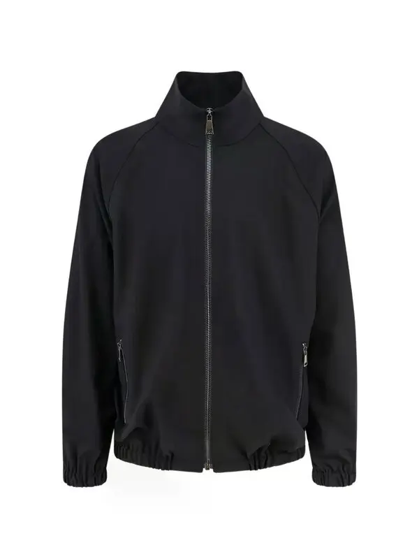 SEVEN GAUGE High-collar Zip-up Jacket - Black