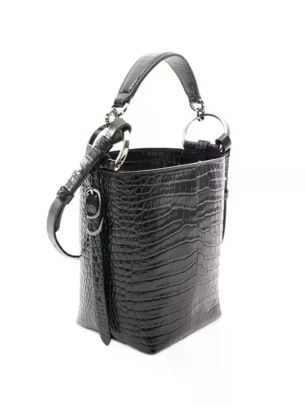 JIMMY CHOO Varenne Crocodile-embossed Mini Bag