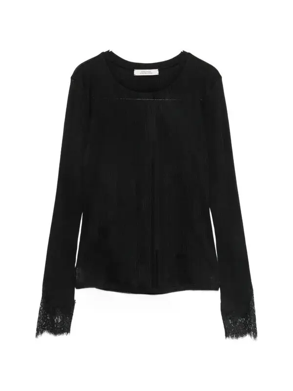 Dorothee Schumacher Lace-trim Long-sleeve T-shirt