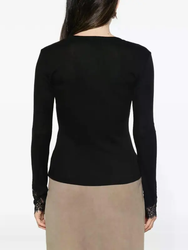 Dorothee Schumacher Lace-trim Long-sleeve T-shirt