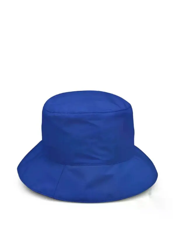 Herno Logo Patch Bucket Hat - Blue
