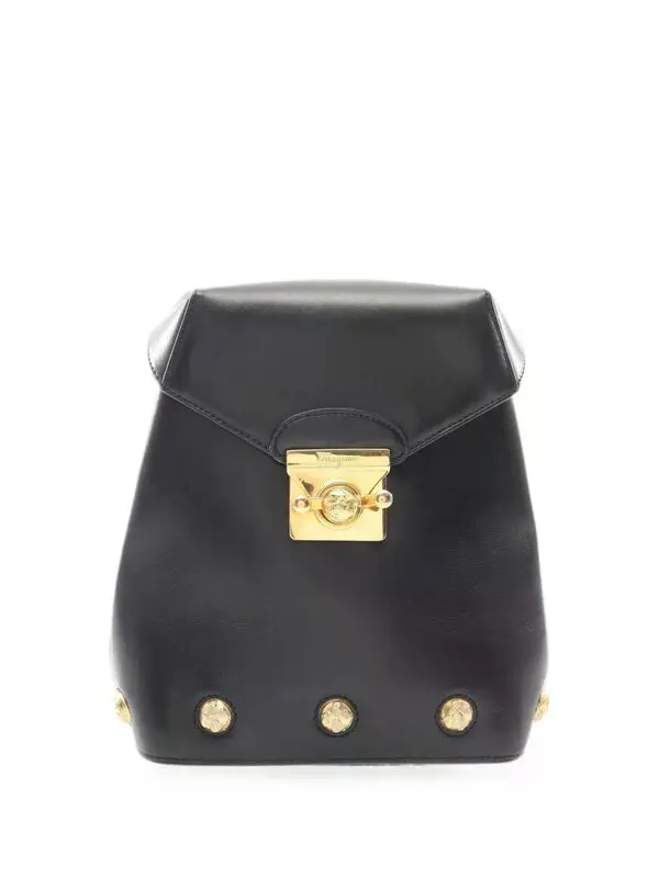 FERRAGAMO 2010s Heel Motif Backpack