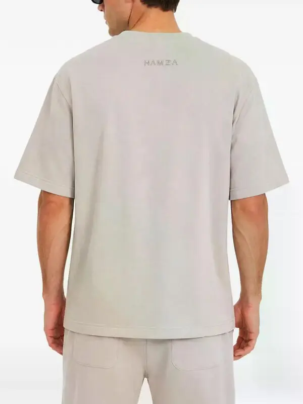 HAMZA Khan V2 Seam-detail T-shirt