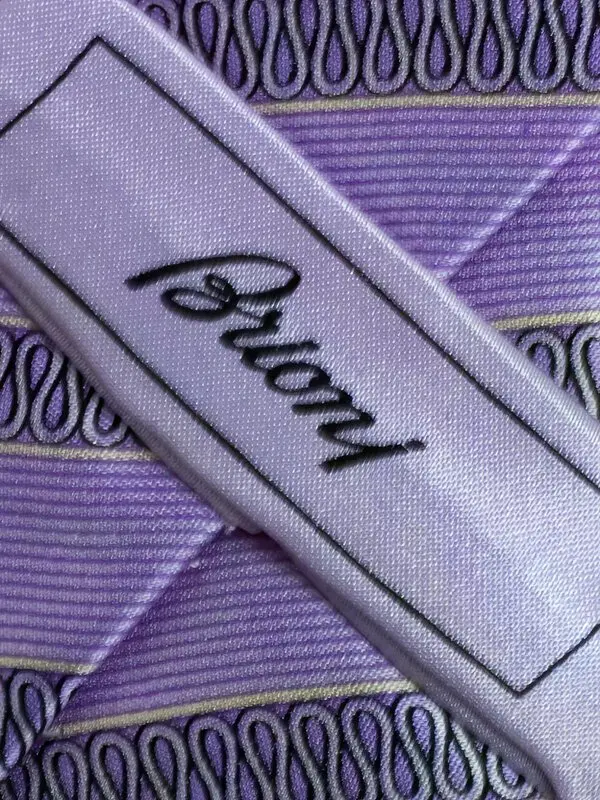 Brioni Diagonal-stripe Silk Tie