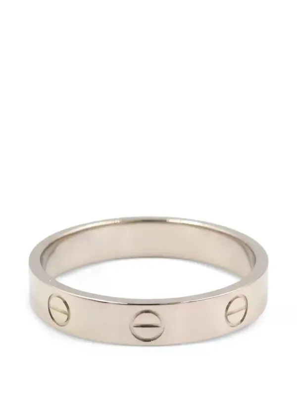 Cartier 18k White Gold Love Ring - Silver