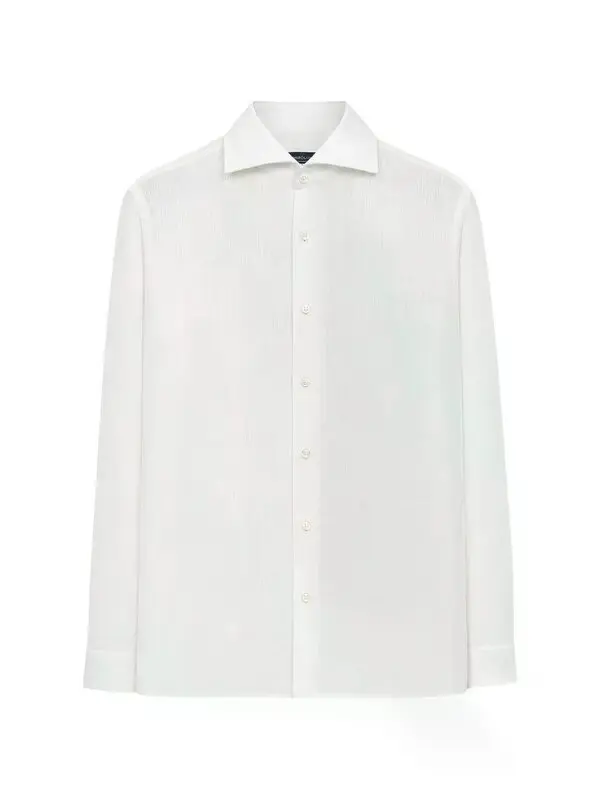 TOMBOLINI Spread-collar Long-sleeve Shirt