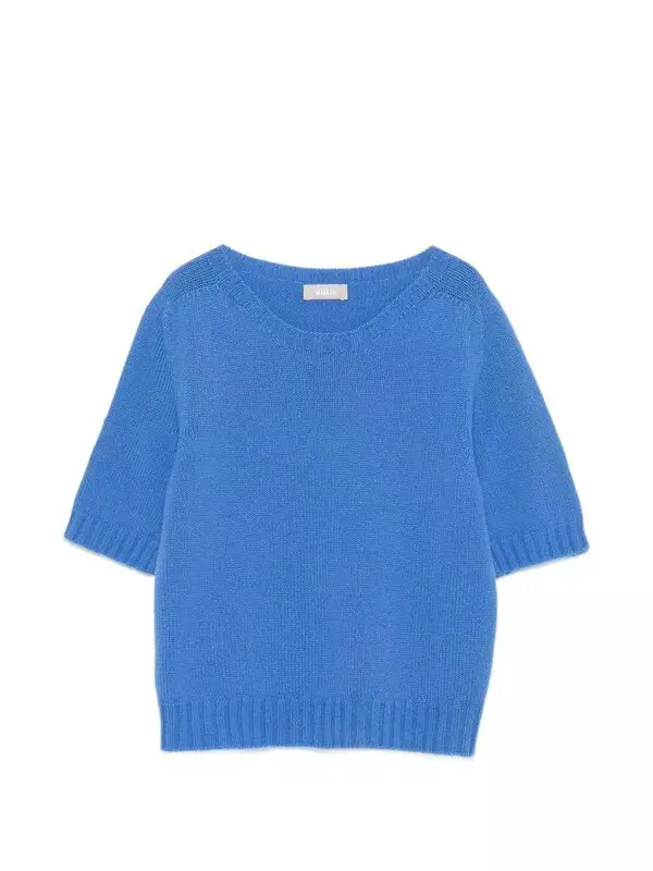KILTIE Verbier Short-sleeve Sweater - Blue