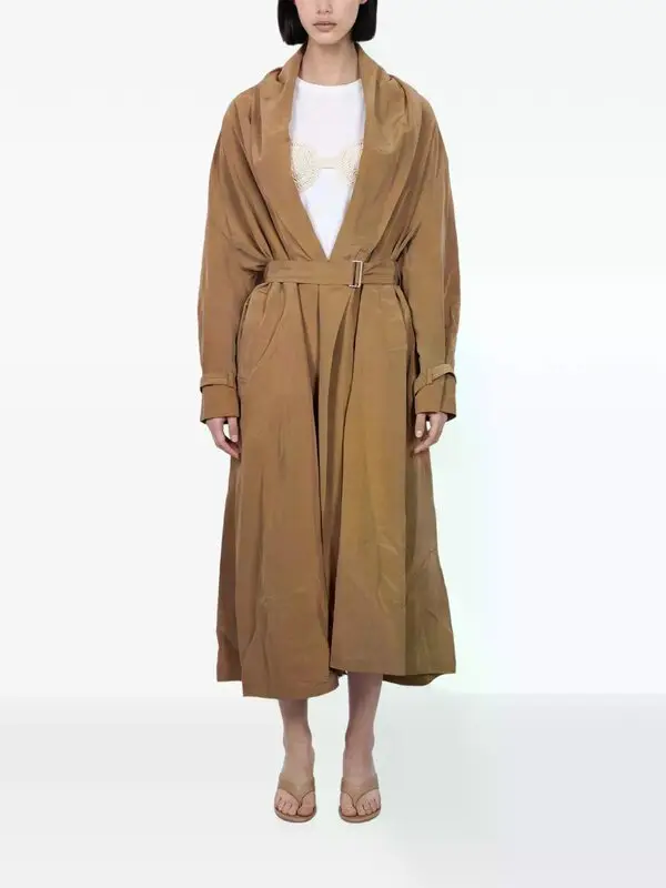 Magda Butrym Belted Shawl-collar Coat