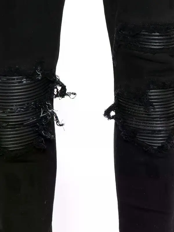 Amiri Leather-knee Jeans
