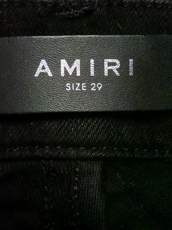 Amiri Leather-knee Jeans