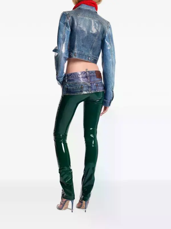 Dsquared2 Iced Wash Denim Mini Skirt