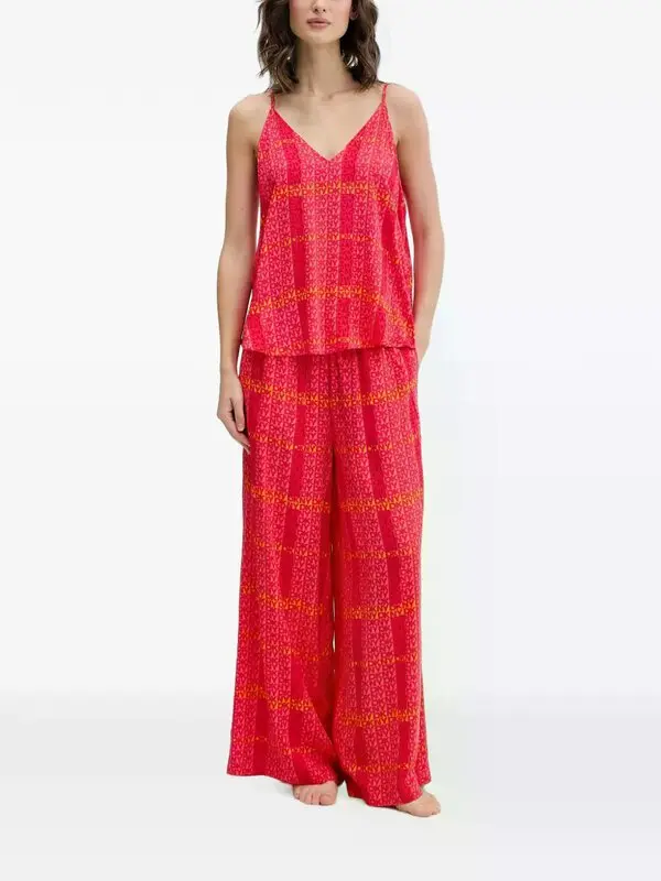 Dkny Logo-print Pajamas - Red