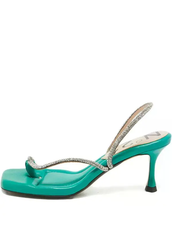 N°21 50mm Rhinestone Slingback Sandals