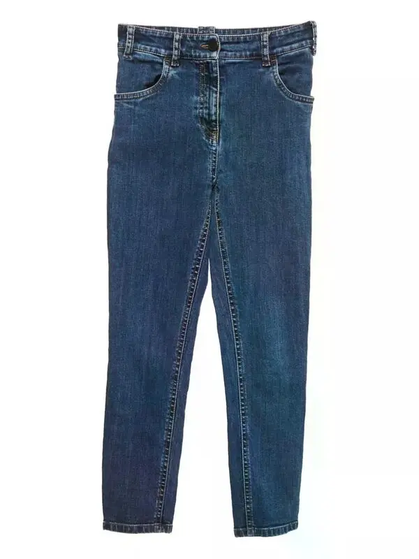 Prada Denim Tight-fit Jeans With Button Detail