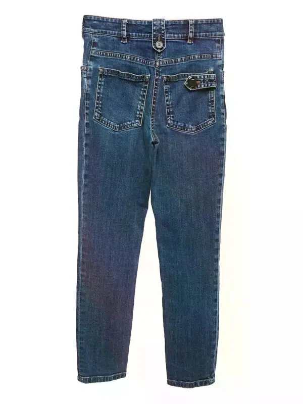 Prada Denim Tight-fit Jeans With Button Detail