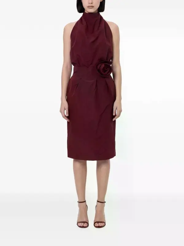 Magda Butrym Halterneck Floral Appliqué Top