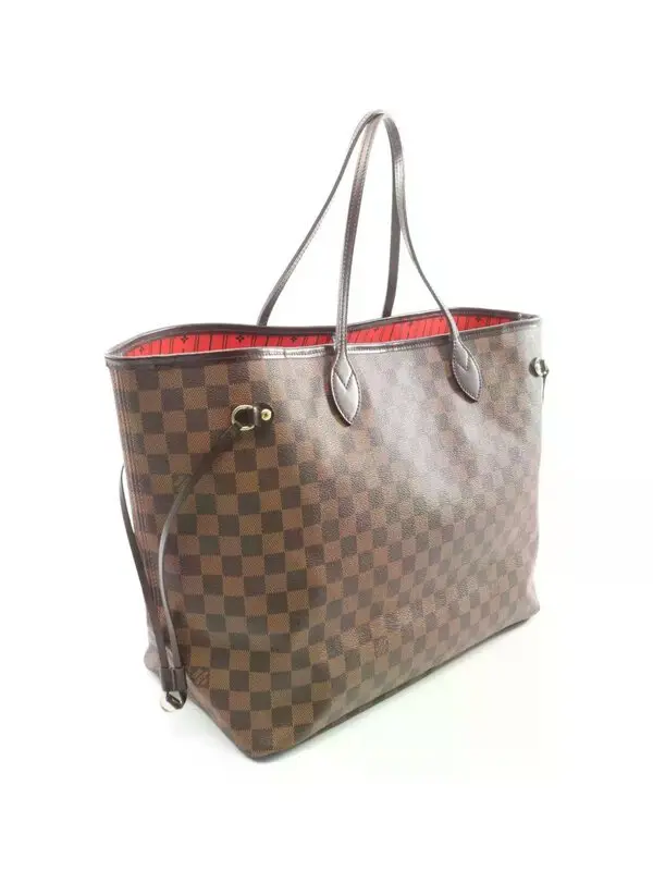 LOUIS VUITTON Damier Ebène Canvas Tote Bag - Brown