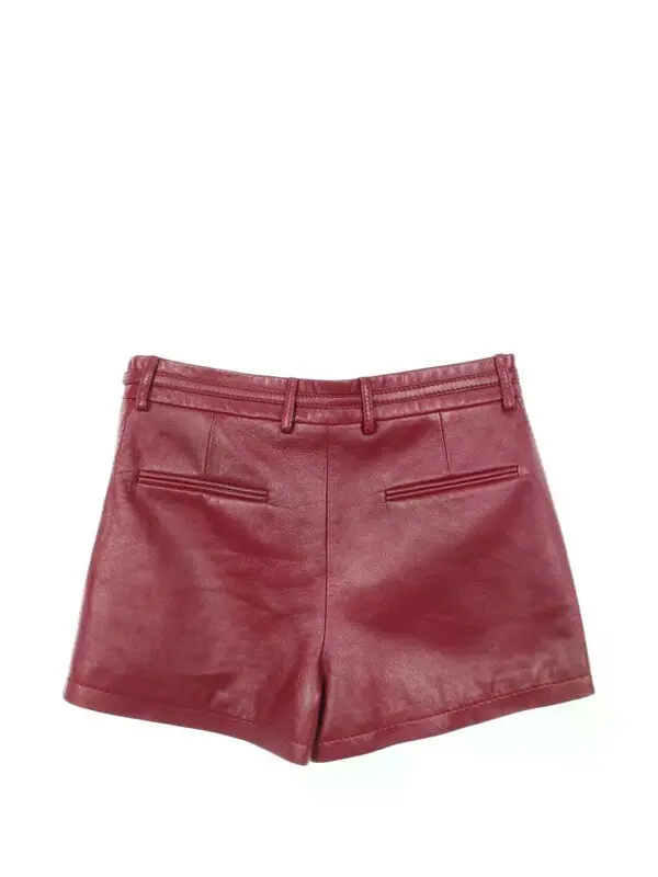 Gucci Horsebit Leather Shorts