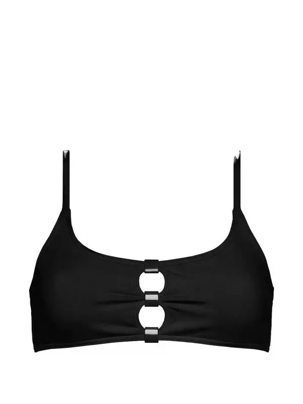 ERES Bloom Cut-out Bikini Top - Black