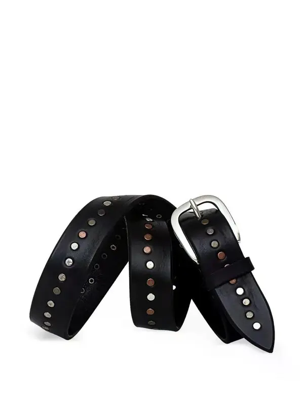 Orciani Studded Leather Belt