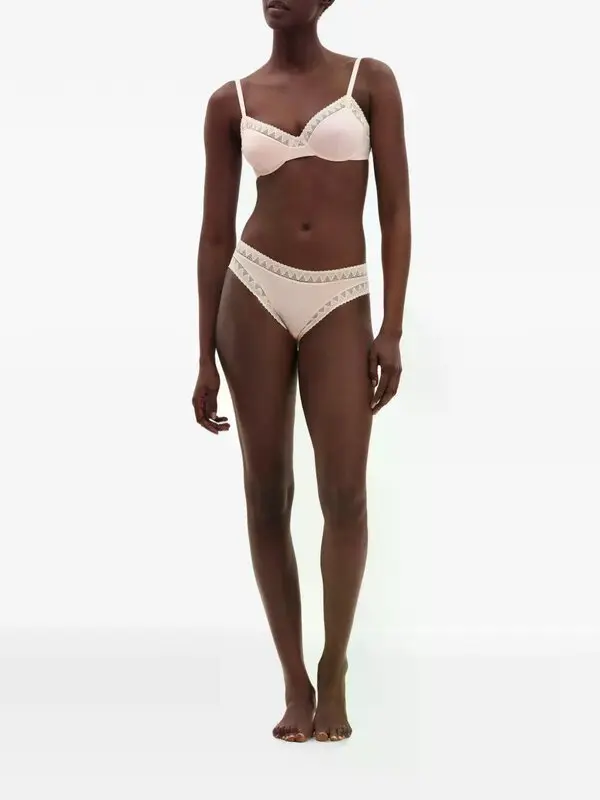ERES Softness Lace-trim Bra - Pink
