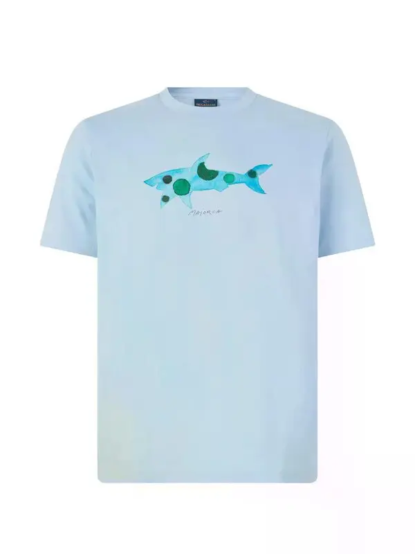 Paul & Shark Shark-print Cotton T-shirt
