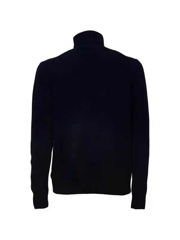 ZANONE Roll Neck Wool Sweater - Blue