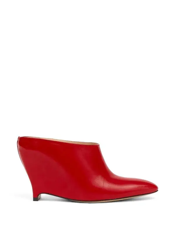 MAISON MARGIELA Boots Heel-less Mules "h80 - Red