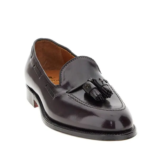 Alden Spazzolato Leather Tassel Loafers