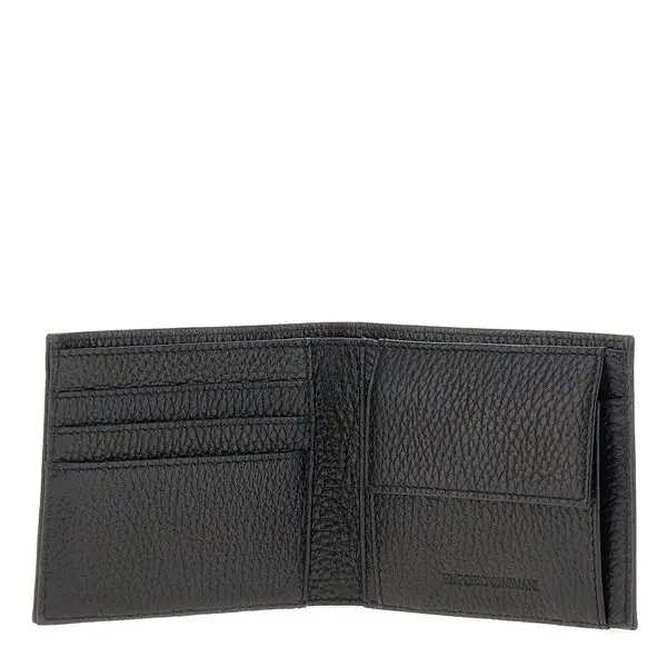 Emporio Armani Grained Leather Bi-fold Wallet