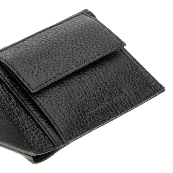 Emporio Armani Grained Leather Bi-fold Wallet