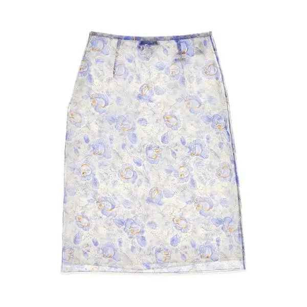 Prada Printed Nylonette Midi Skirt