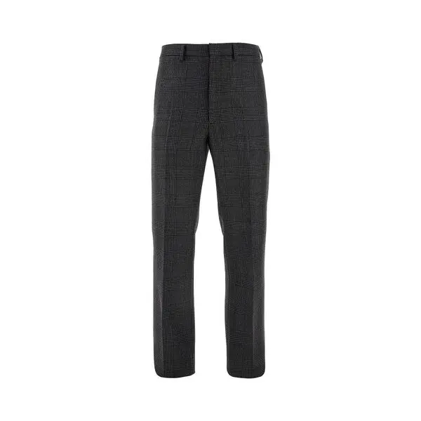 Prada Prince Of Wales Wool Pants