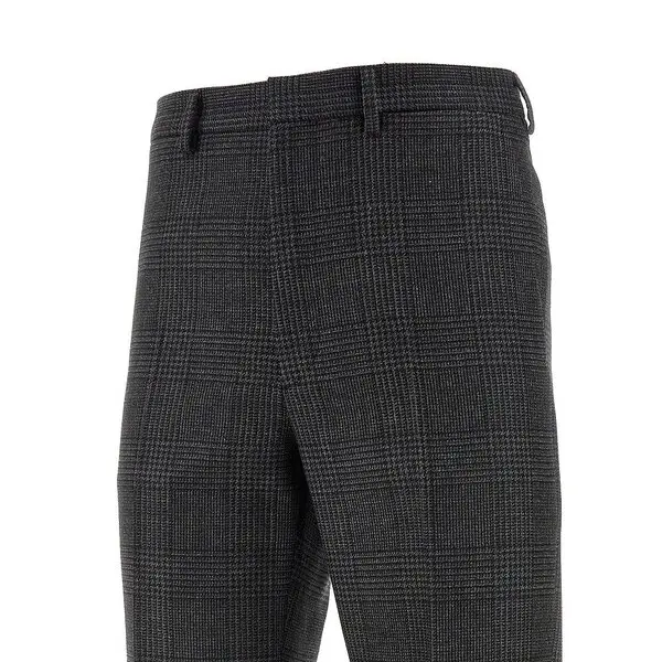 Prada Prince Of Wales Wool Pants