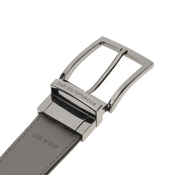Emporio Armani Grained Leather Belt