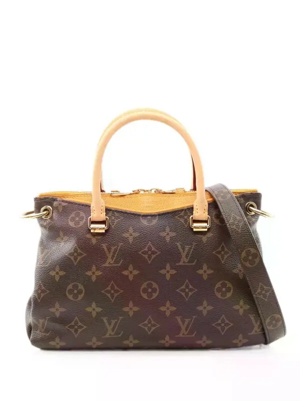 LOUIS VUITTON Monogram Canvas Pallas Tote Bag - Brown