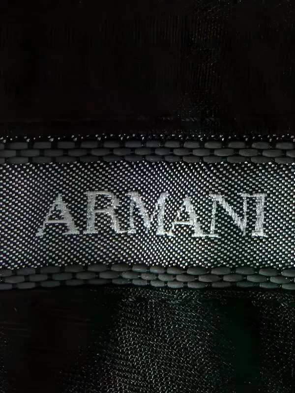 ARMANI Wool Pinstripe Pleated Trousers