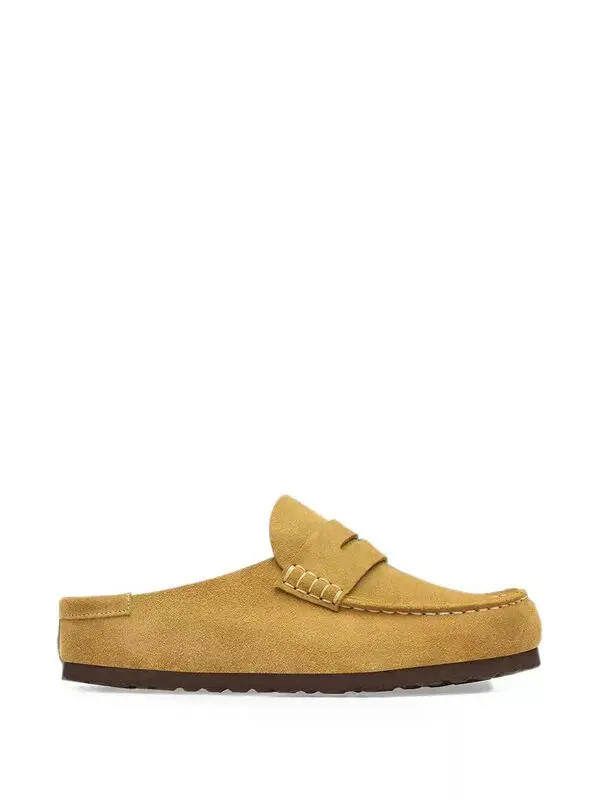BIRKENSTOCK Naples Wrapped Suede Clogs