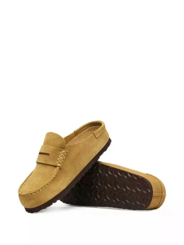 BIRKENSTOCK Naples Wrapped Suede Clogs